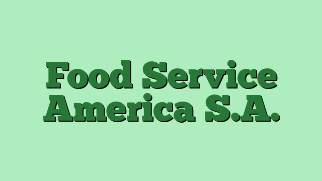 Food Service America S.A. - Directorio Catering